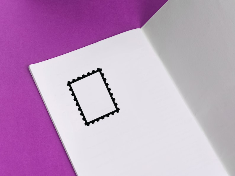 Postage Stamp Frame Postage Stamp Border Scrapbooking Rubber - Etsy