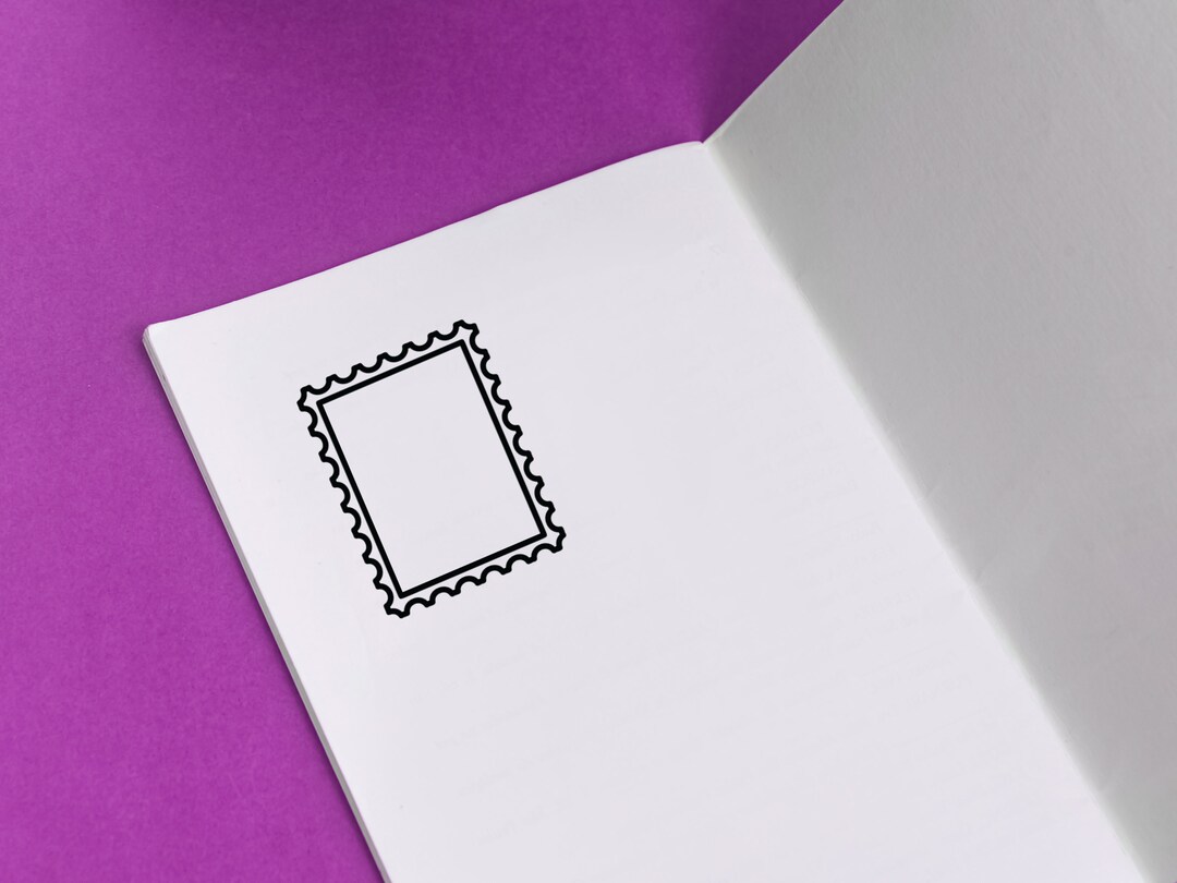 Postage Stamp Frame, Postage Stamp Border, Scrapbooking Rubber Stamp ...