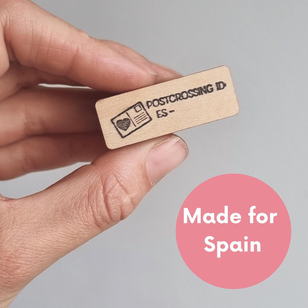 Postcrossing ID Stamp for ES, Spain Postcrossing, Rubber Stamps ...