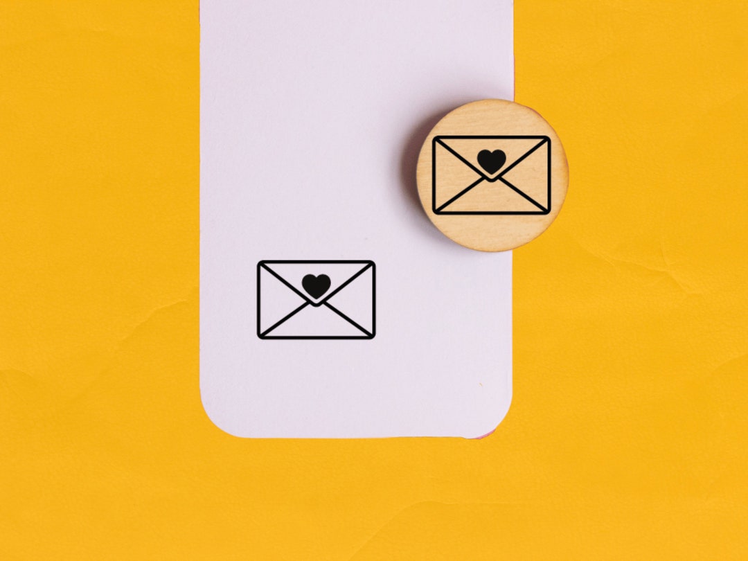 Envelope Mini Rubber Stamp, Happy Mail Rubber Stamp, Postcrossing ...