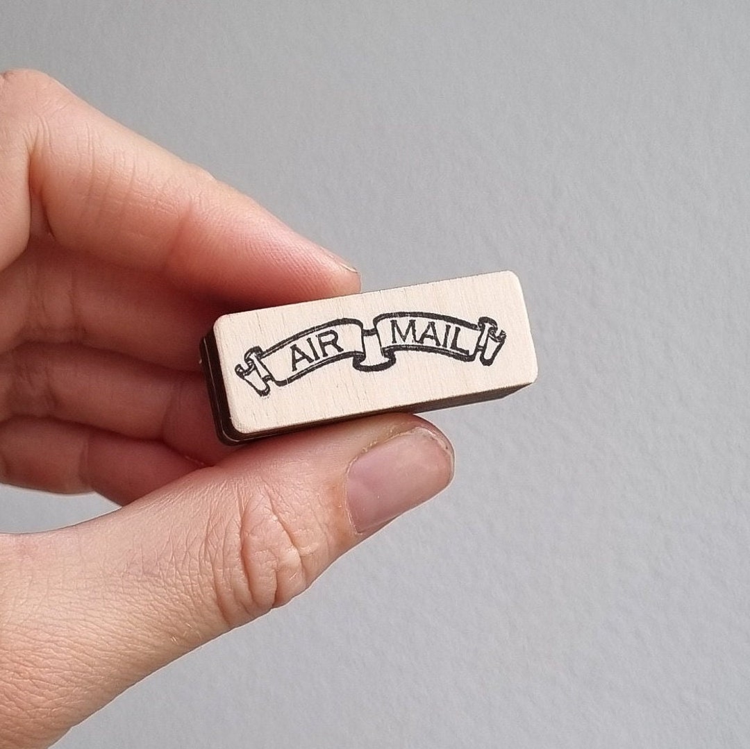 Air Mail Rubber Stamp, Air Mail Par Avion Stamp, Rubber Stamp Postcard ...