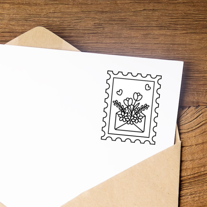 Flower Postmark Stamp Postage Stamp Frame, Postage Stamp Border ...