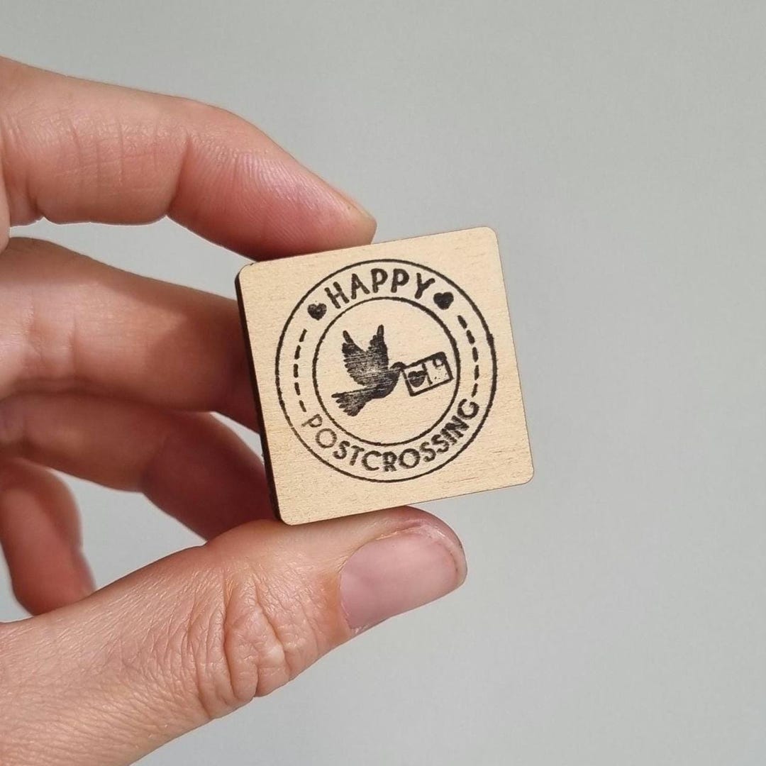 Postcrossing Stamp, Postmark Rubber Stamps Postcard Stamps, Snail Mail ...