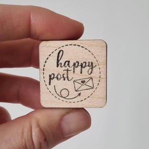 Happy Post Rubber Stamp, Happy Mail Rubber Stamp, Postcrossing Rubber ...