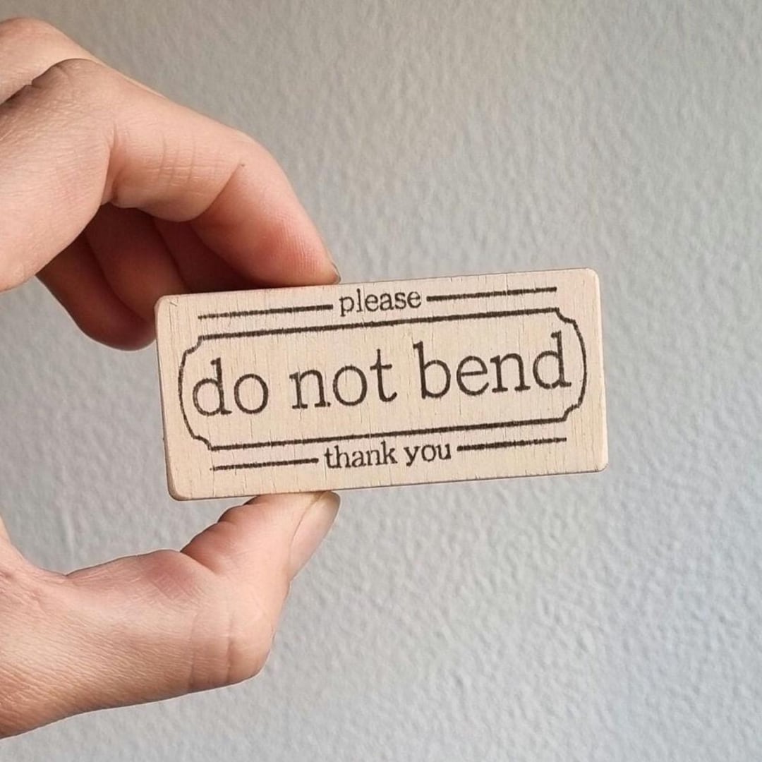 Stamp Do Not Bend Rubber Stamp, Please Do Not Bend Stamps, Fragile ...