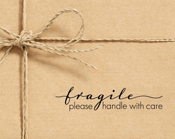 Fragile Please Handle With Care Stamps, Fragile Stamp, Sustainable ...