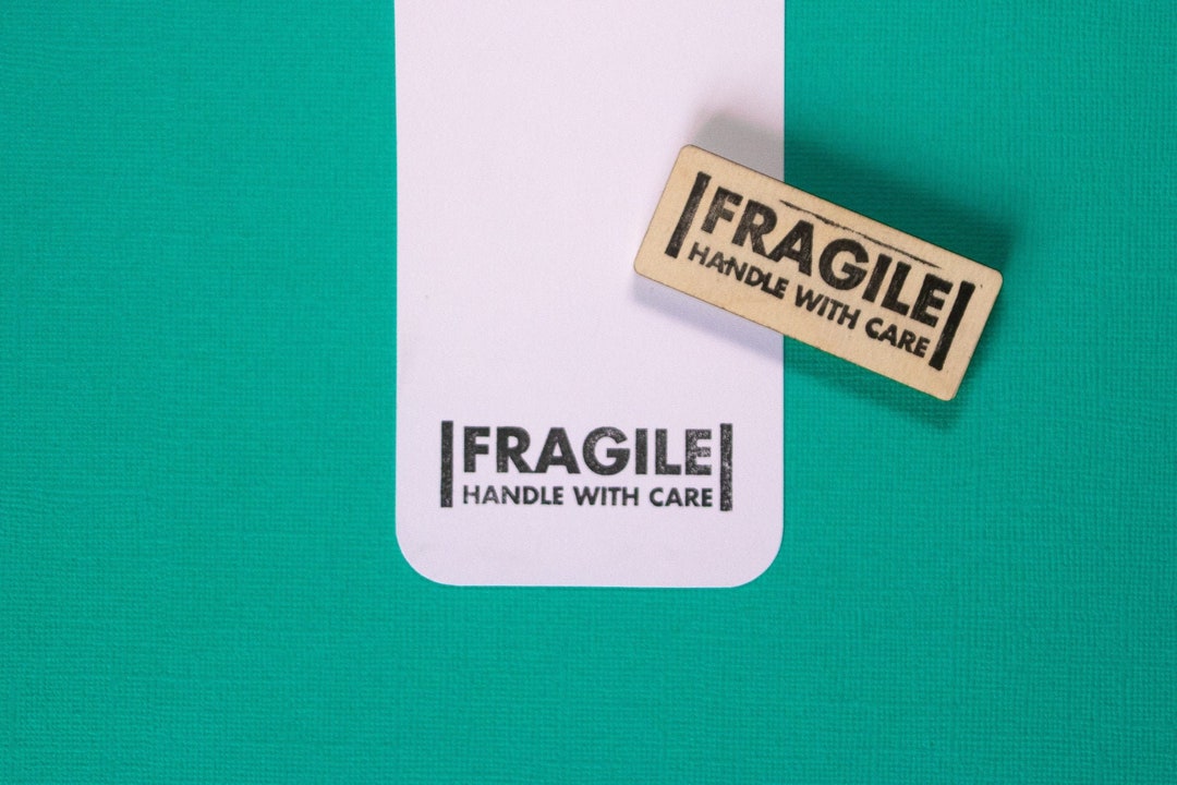 Fragile Handle With Care Stamps Fragile Stamp Sustainable - Etsy