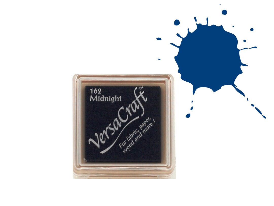 Midnight Blue Ink Pads, Blue Ink Pad for Stamps, Color Ink Pads for ...