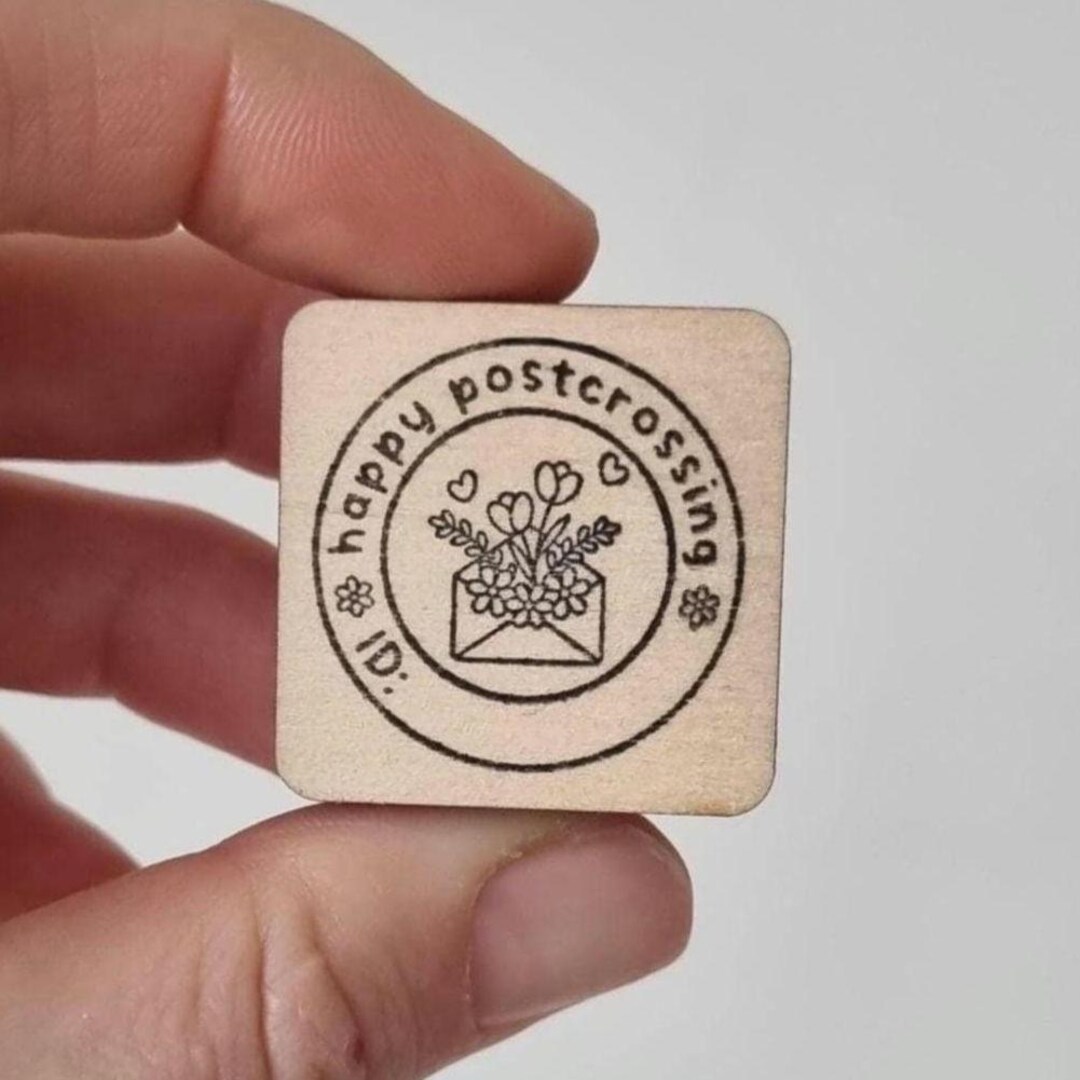 Postcrossing ID Stamp, Postmark Rubber Stamps Postcard Stamps, Snail ...