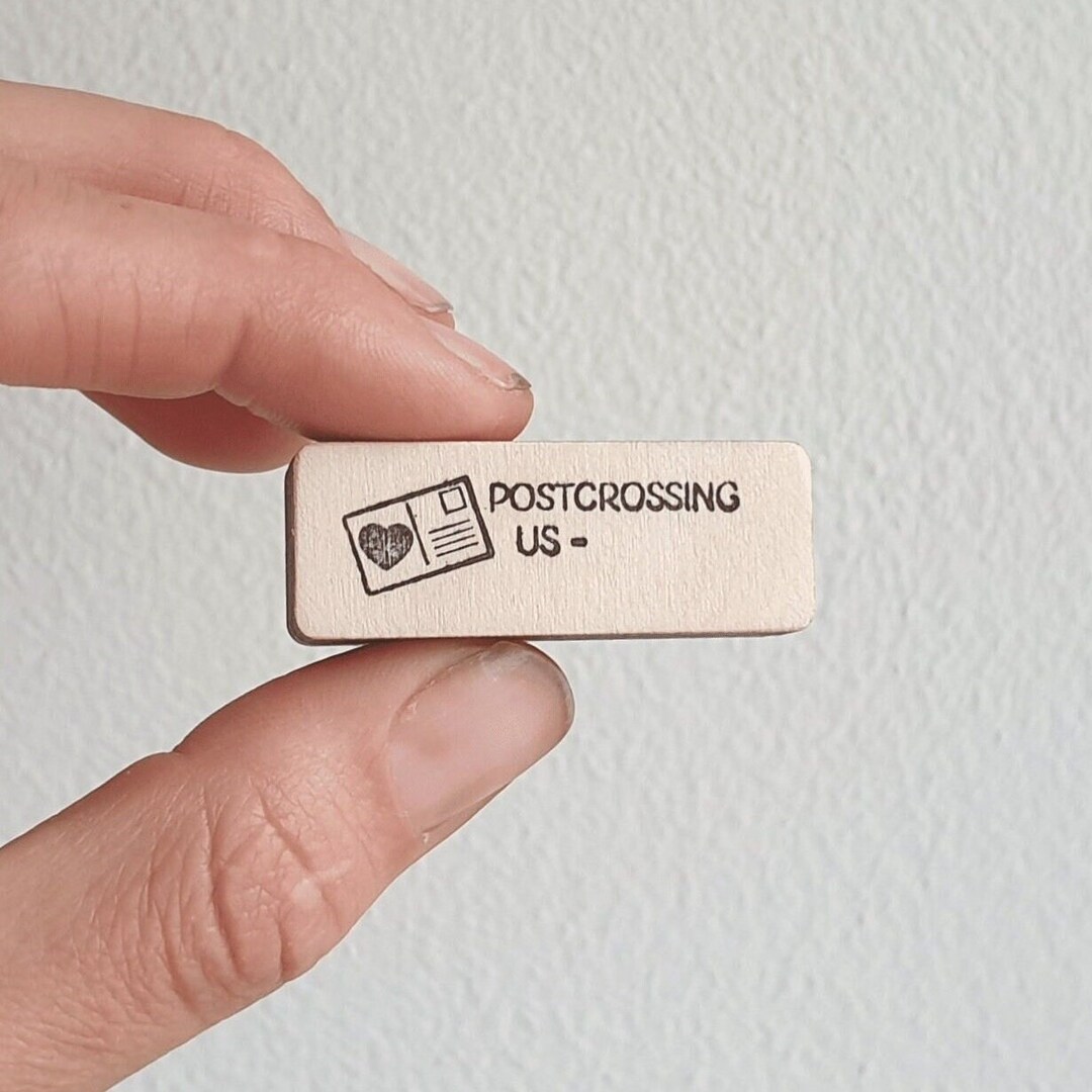 Postcrossing ID Stamp for US, Rubber Stamps Postcard, Snail Mail Stamp ...
