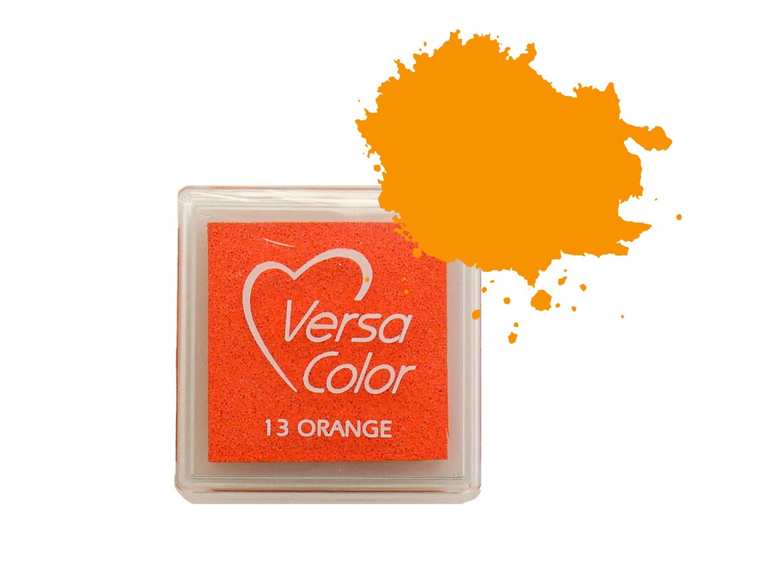 Orange Ink Pad Tsukineko Versacolor Ink Pad Small, Ink for Rubber Stamp ...