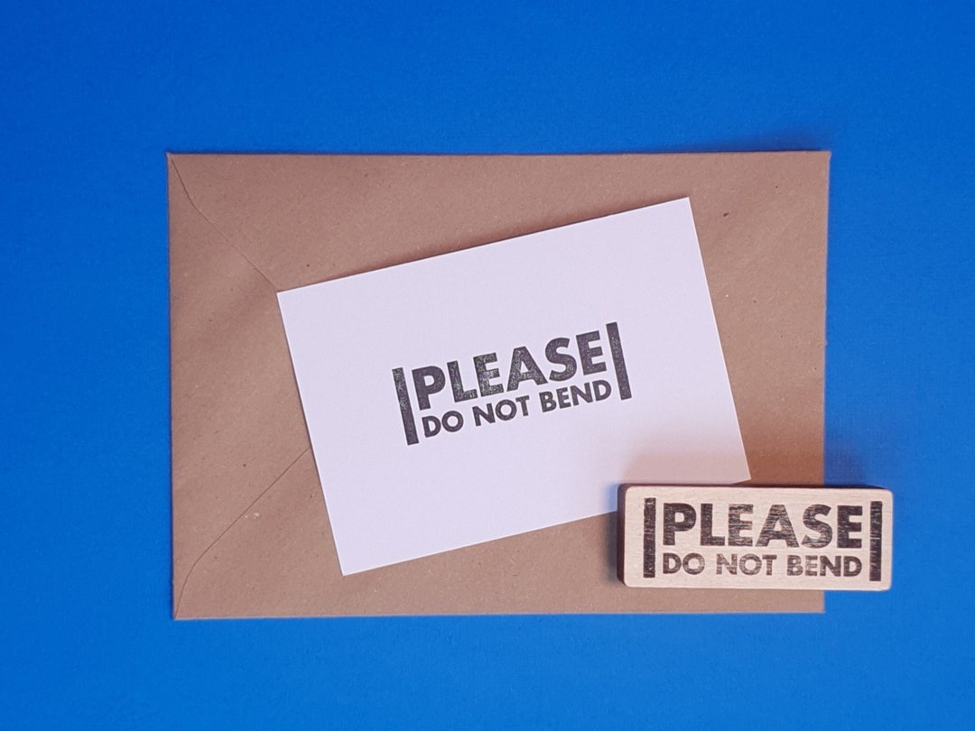 Please Do Not Bend Stamps, Fragile Stamp, Sustainable Packaging Tool ...