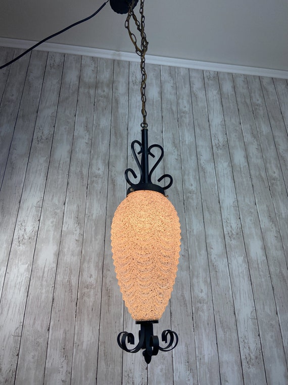 Mid Century Light Fixture MCM Ceiling Pendant Vintage Light - Etsy