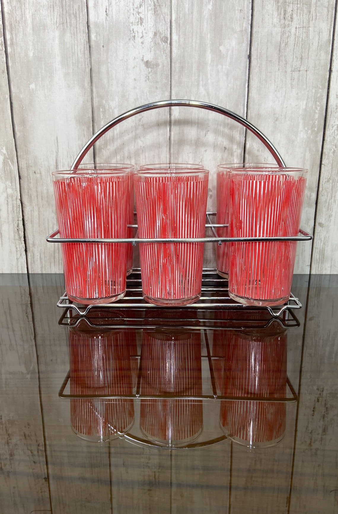 Mid Century Glassware Mid Century Drink Caddy 1940s Drink - Etsy