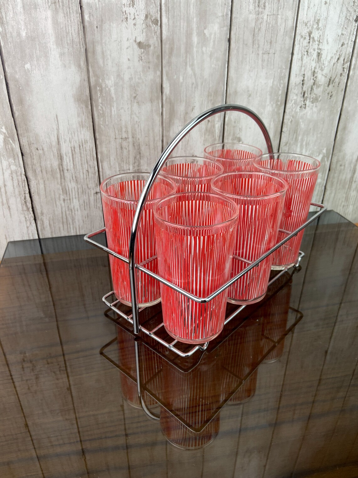 Mid Century Glassware Mid Century Drink Caddy 1940s Drink - Etsy