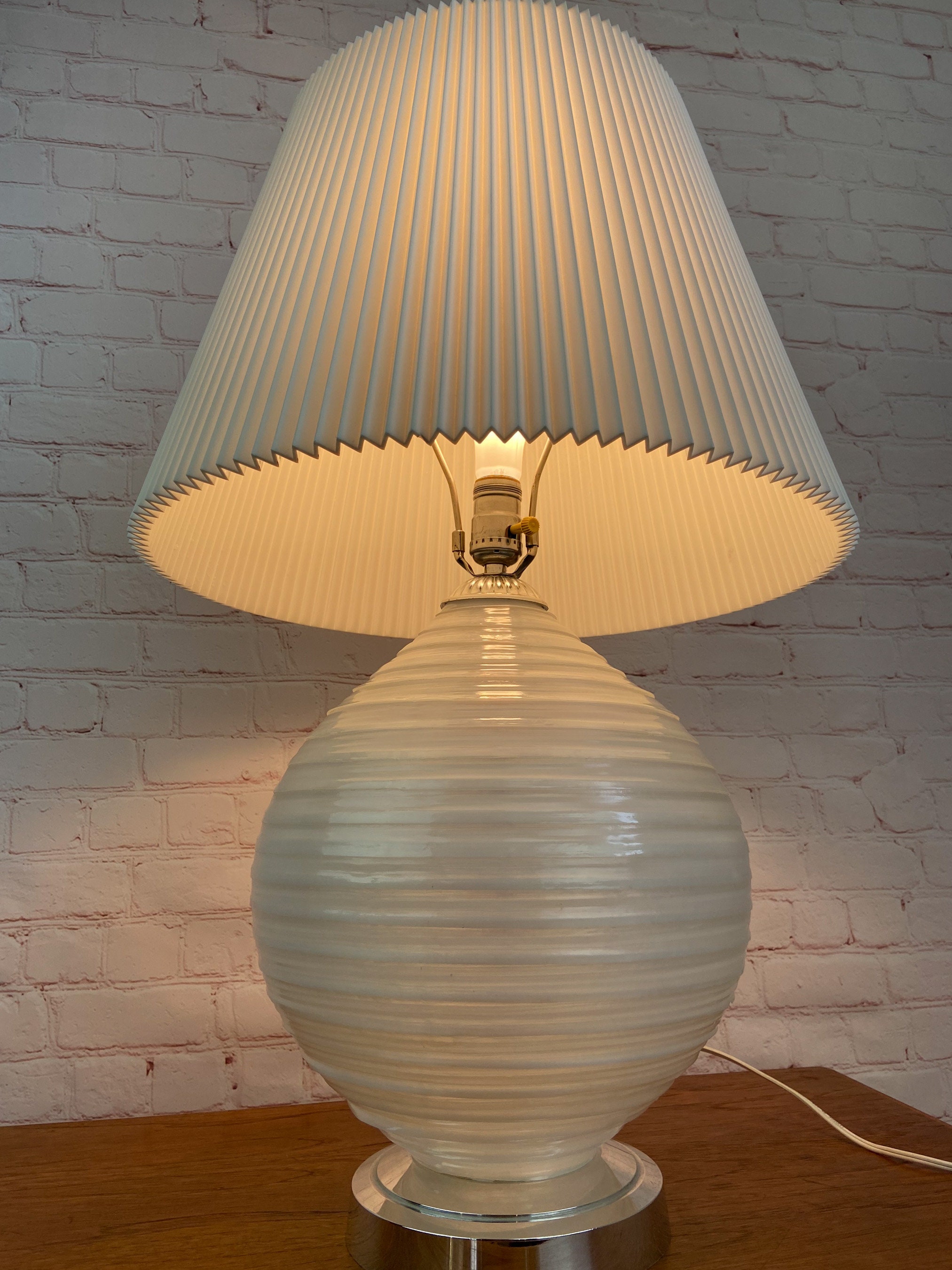 Gilbert Softlite Lamp Lucite Table Lamp White Plastic Table | Etsy