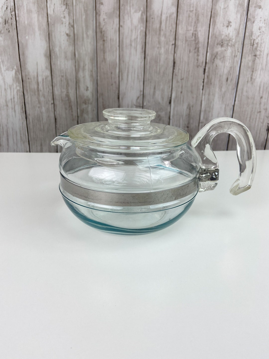 Pyrex Teapot Clear Glass Flameware Pyrex Flameware 8446 B - Etsy