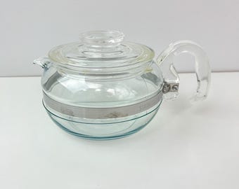 Pyrex Teapot Clear Glass Flameware Pyrex Flameware 8446 B - Etsy