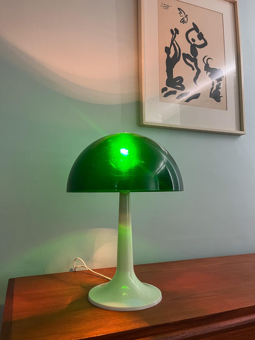 Gilbert Softlite Lamp Acrylic Mushroom Lamp Vintage Mushroom Lamp Boho ...