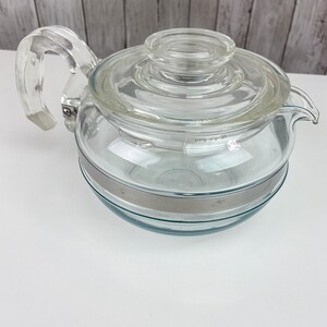 Pyrex Teapot Clear Glass Flameware Pyrex Flameware 8446 B - Etsy