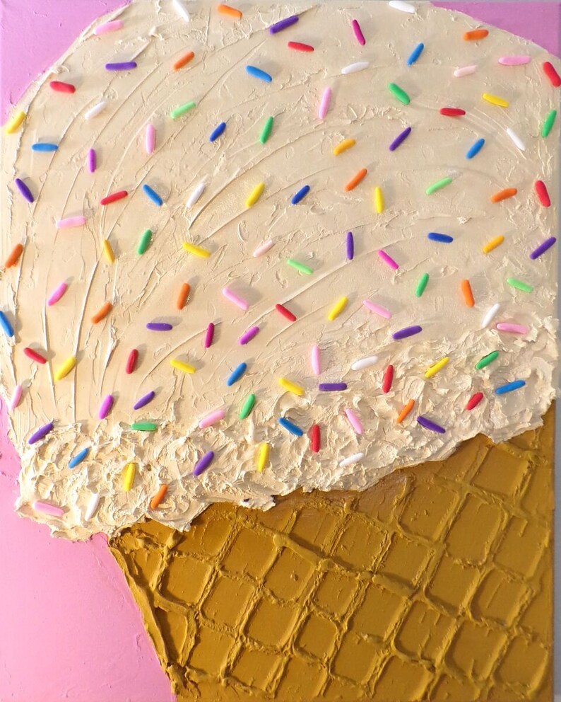 3D Ice Cream Cone - Etsy