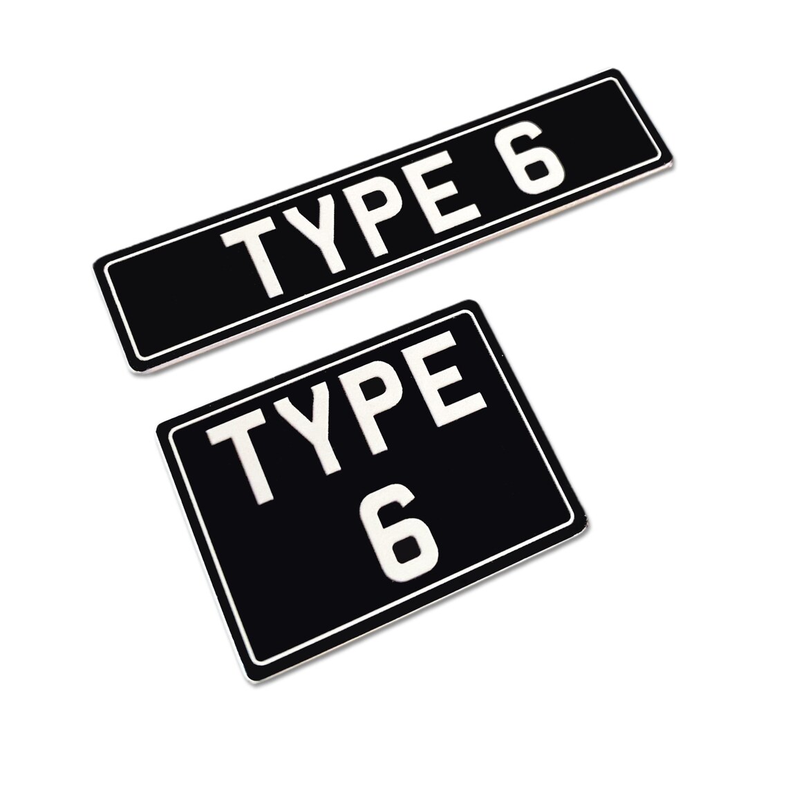 1:8 Scale UK British RC Mini Plastic Number / License Plates Pair for ...