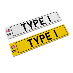 1:14 Scale UK British RC Mini Plastic Number / License Plates Pair for ...