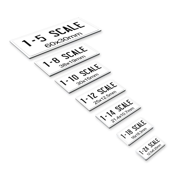 RC Model Drift Car Truck Japanese Scale Number License Plates Plate 1/5 ...