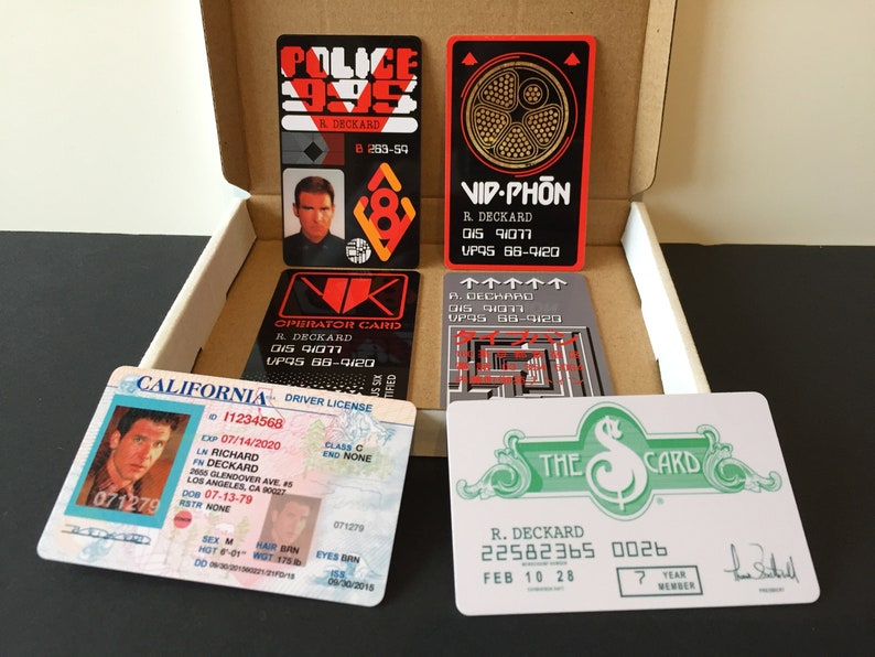 Blade Runner Rick Deckard Wallet Card Set Boxed 2019 Movie | Etsy