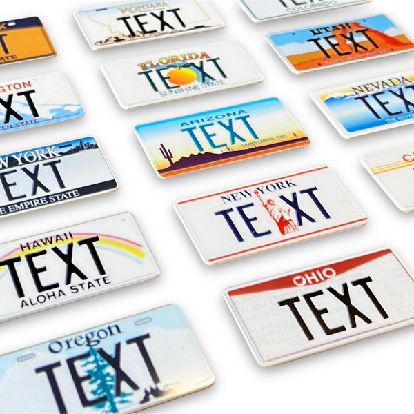 1/18 Scale License Plates - Etsy
