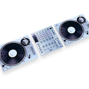 DJ Turntables Record Vinyl Decks Silver Fridge Magnet Set Mixer - Etsy