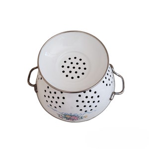 Vintage Metal Colander Kitchen Decor Cottage Farmhouse Style - Etsy