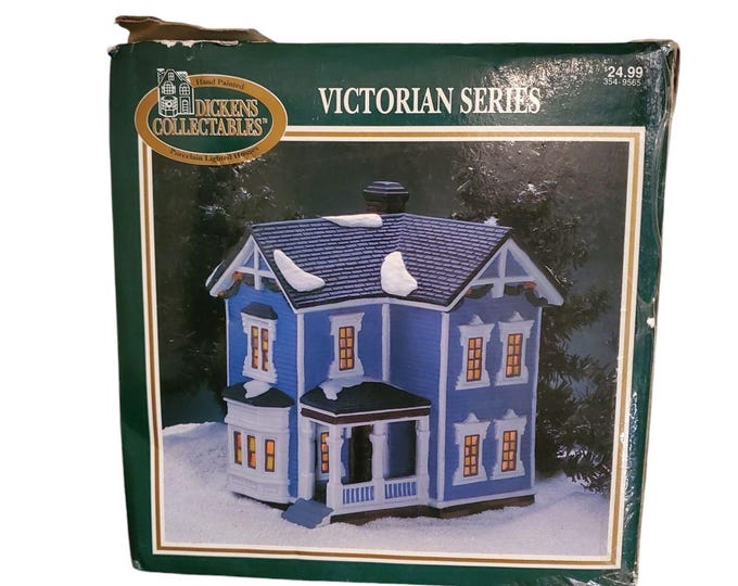 1997 Dickens Collectables Victorian Series Porcelain Lighted Mansion - Etsy