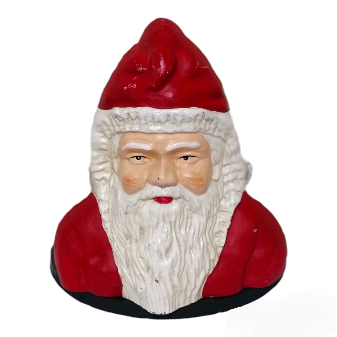 Vintage Cast Iron Santa Claus Christmas Tree Stand Christmas - Etsy