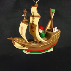 1992 Hallmark Keepsake Santa Maria Ship Ornament - Etsy