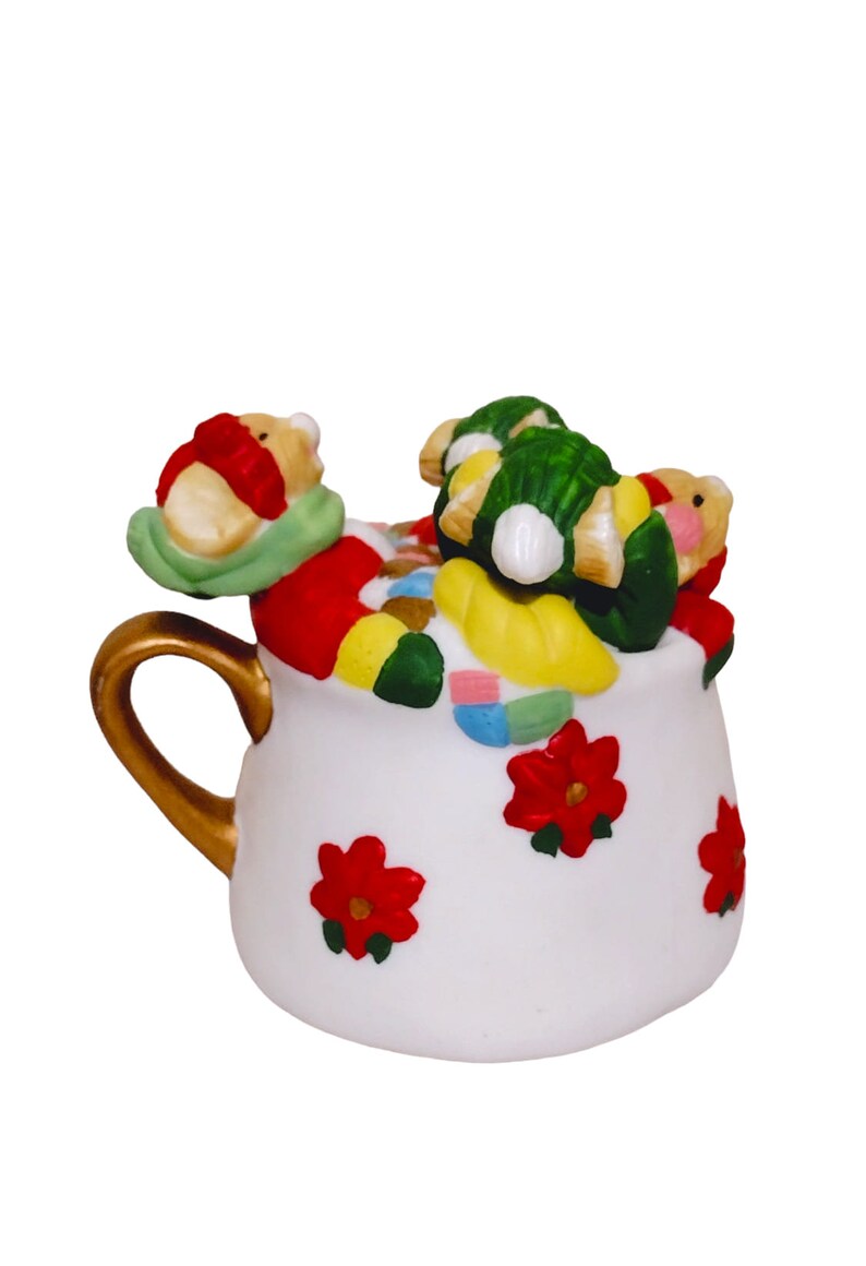 1992 House of Lloyd Collectibles Mice in a Cup Musical Figurine ...