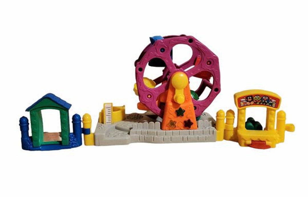 2003 Mattel Fisher Price Little People Ferris Wheel Musical Stars Light ...