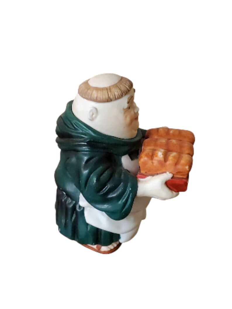 1996 Dept 56 Merry Makers Barnaby the Breadman Porcelain Monk Figurine ...