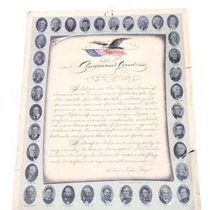 1965 the American Creed by William Taylor Page Print Ephemera - Etsy