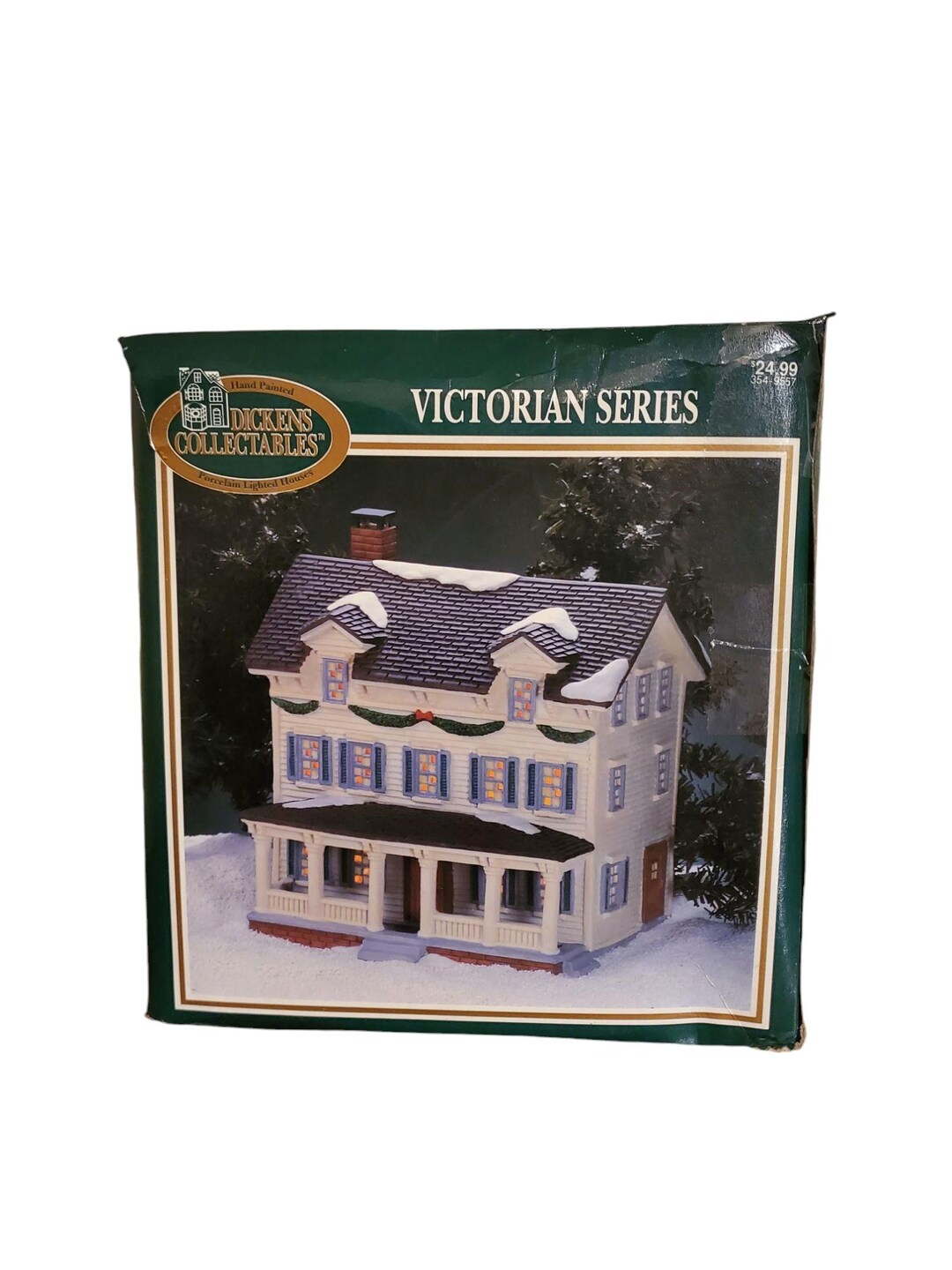 1997 Dickens Collectables Victorian Series Porcelain Lighted House With ...