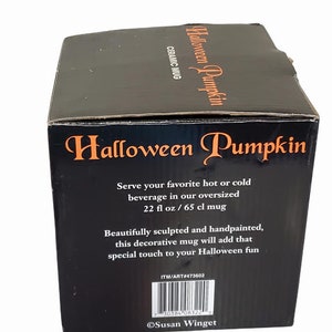 Certified International Susan Winget Halloween Pumpkin Ceramic Mug - Etsy