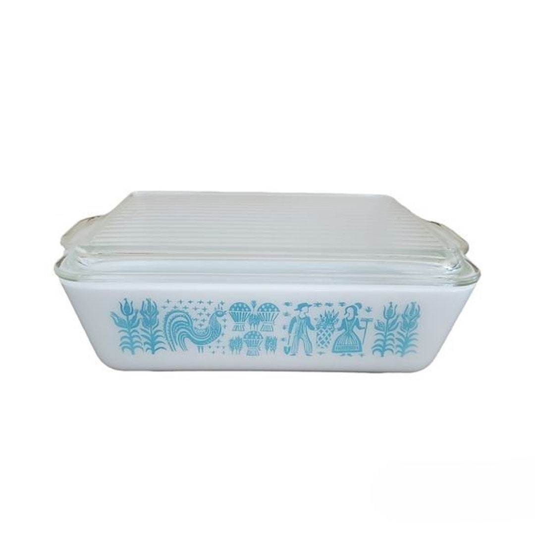 Vintage Pyrex Amish Butterprint Fridge Refrigerator Dish 503 With Lid ...