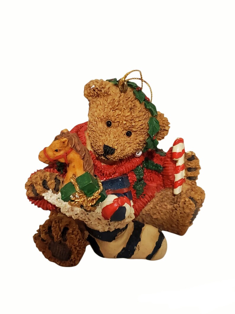 Vintage Traditions Poly Resin Bears Christmas Ornaments | Etsy