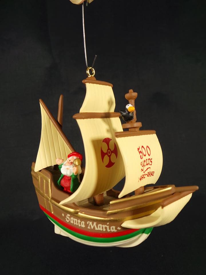 1992 Hallmark Keepsake Santa Maria Ship Ornament | Etsy