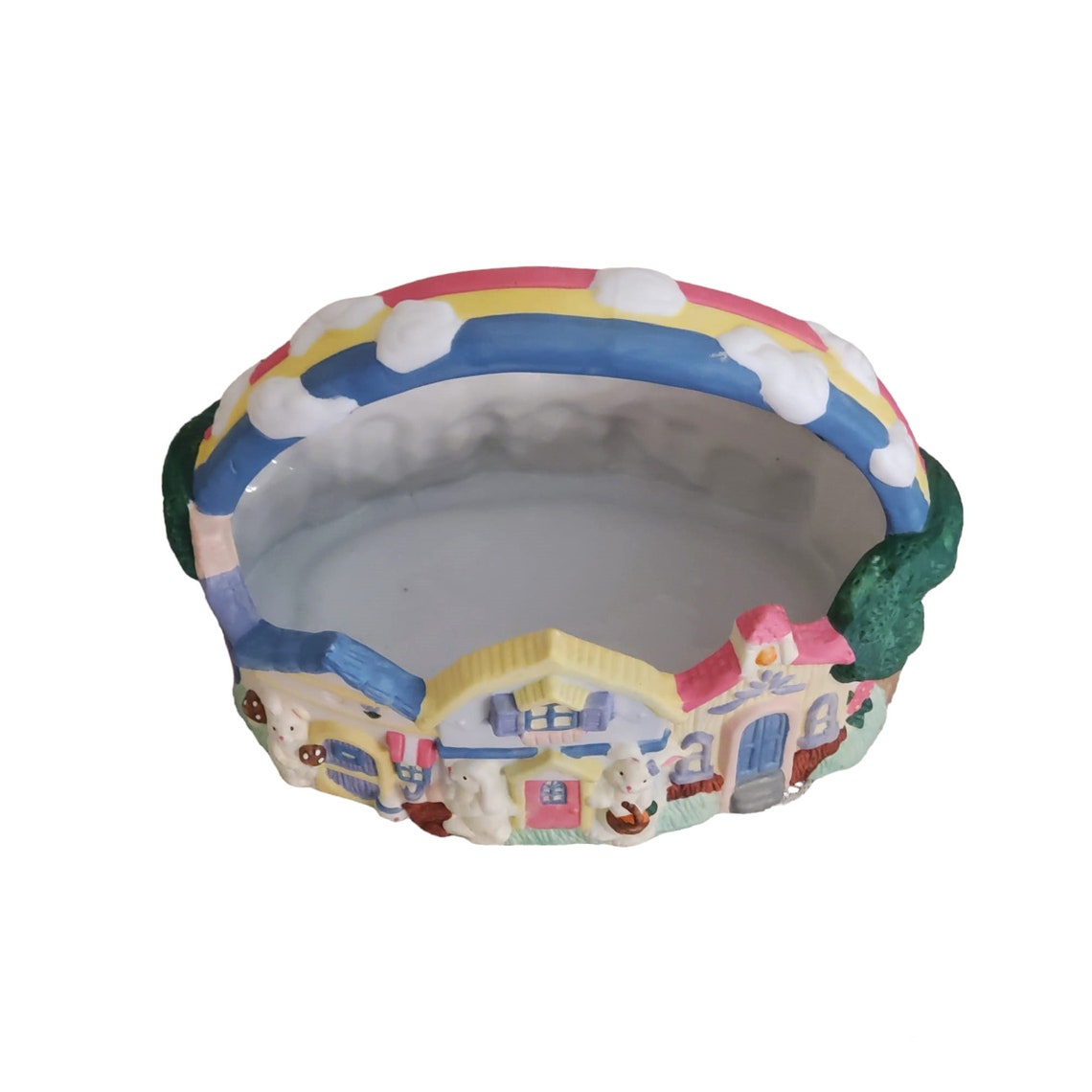 1995 ABC Distributing Ceramic Easter Basket - Etsy