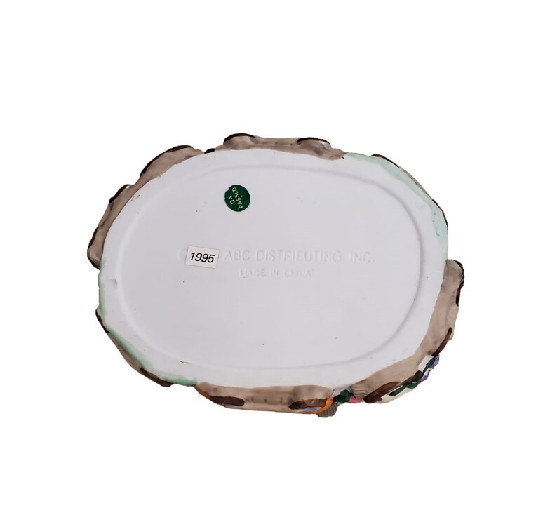 1995 ABC Distributing Porcelain Bisque Easter Candy or Egg Basket ...
