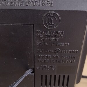 Vintage General Electric AM/FM Portable Radio Model 7-2857A - Etsy