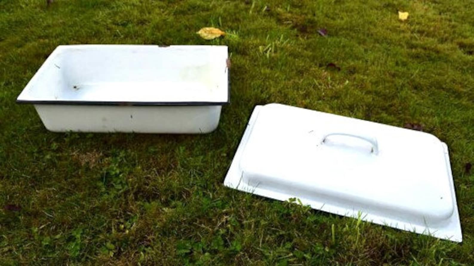 White Enamel Medical Box Enamel Hospital Tray - Etsy