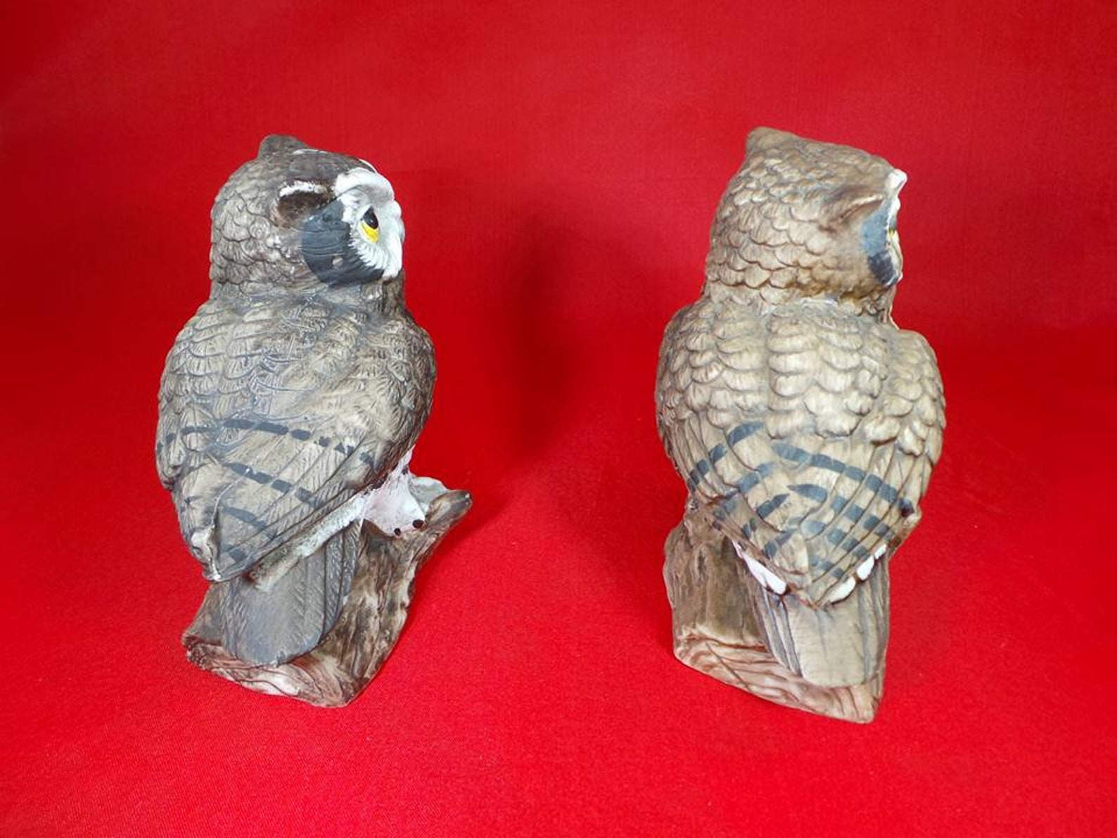 Homco Ceramic Owl Figurines Collectible | Etsy
