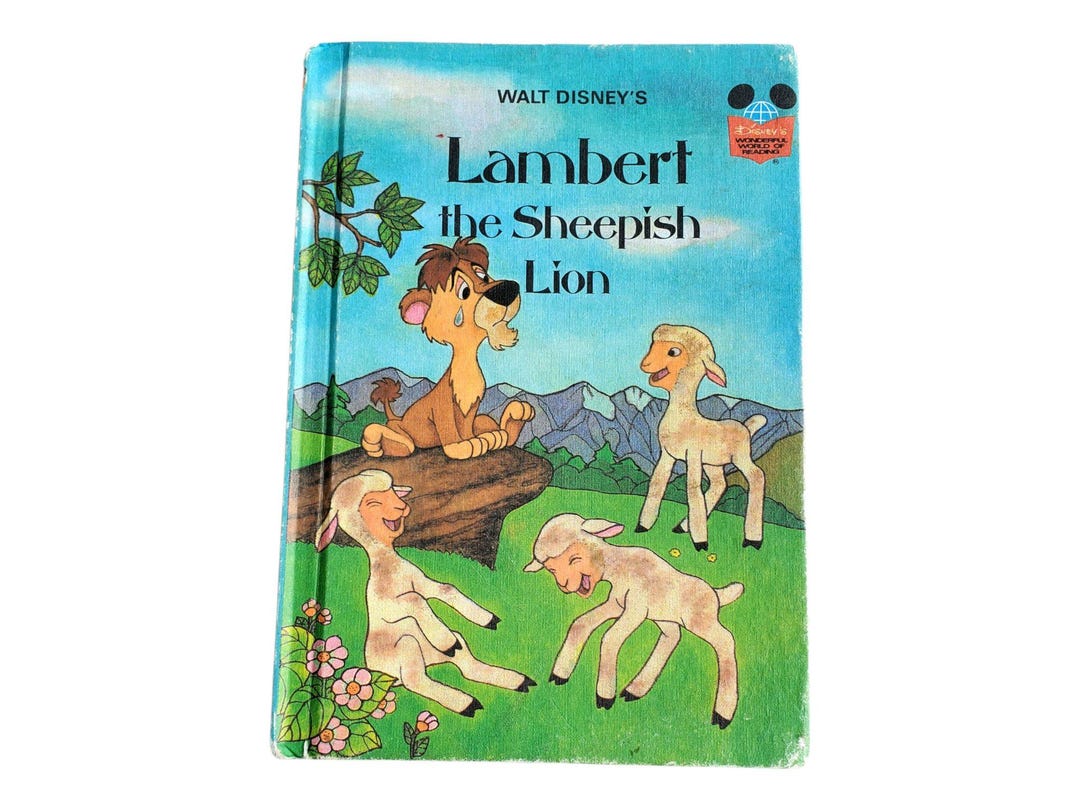 1977 Walt Disney Lambert the Sheepish Lion Hardcover Children's Book ...